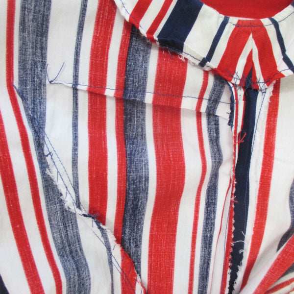 Vintage 60s Red White Blue Striped Shift Dress S – Bombshell Bettys Vintage