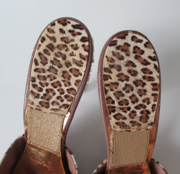 Vintage 50's 60's Leopard Springolator Heels Shoes 8 – Bombshell Bettys ...