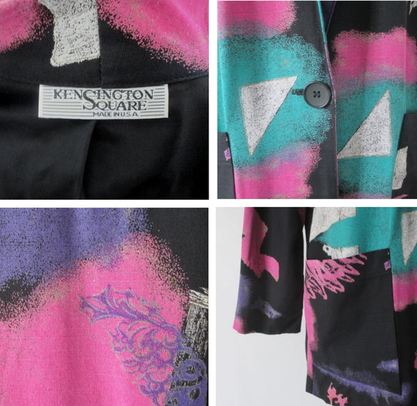Vintage 80's New Wave Abstract Oversized Blazer XL – Bombshell Bettys ...